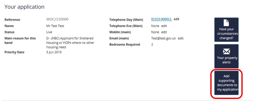 Sussex Homemove - How to upload supporting documents